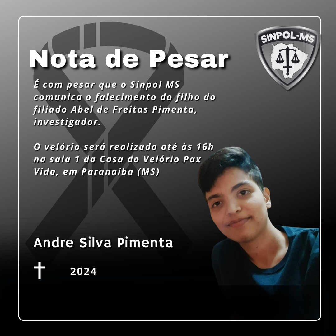 SINPOL-MS Nota de pesar